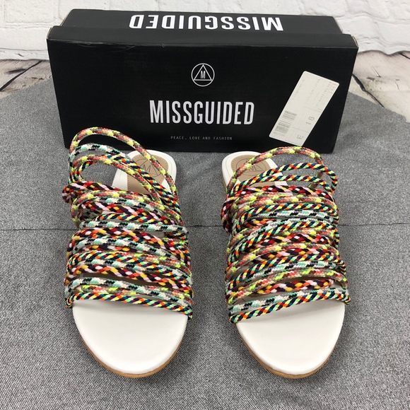 Missguided | Shoes | Niob Missguided Color Rope Mule Sandals Sz6 | Poshmark